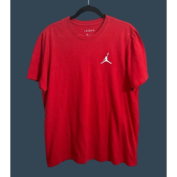 Jordan | Shirts | Jordan Mens Red Tshirt With Jumpman Logo Crew Neck ...
